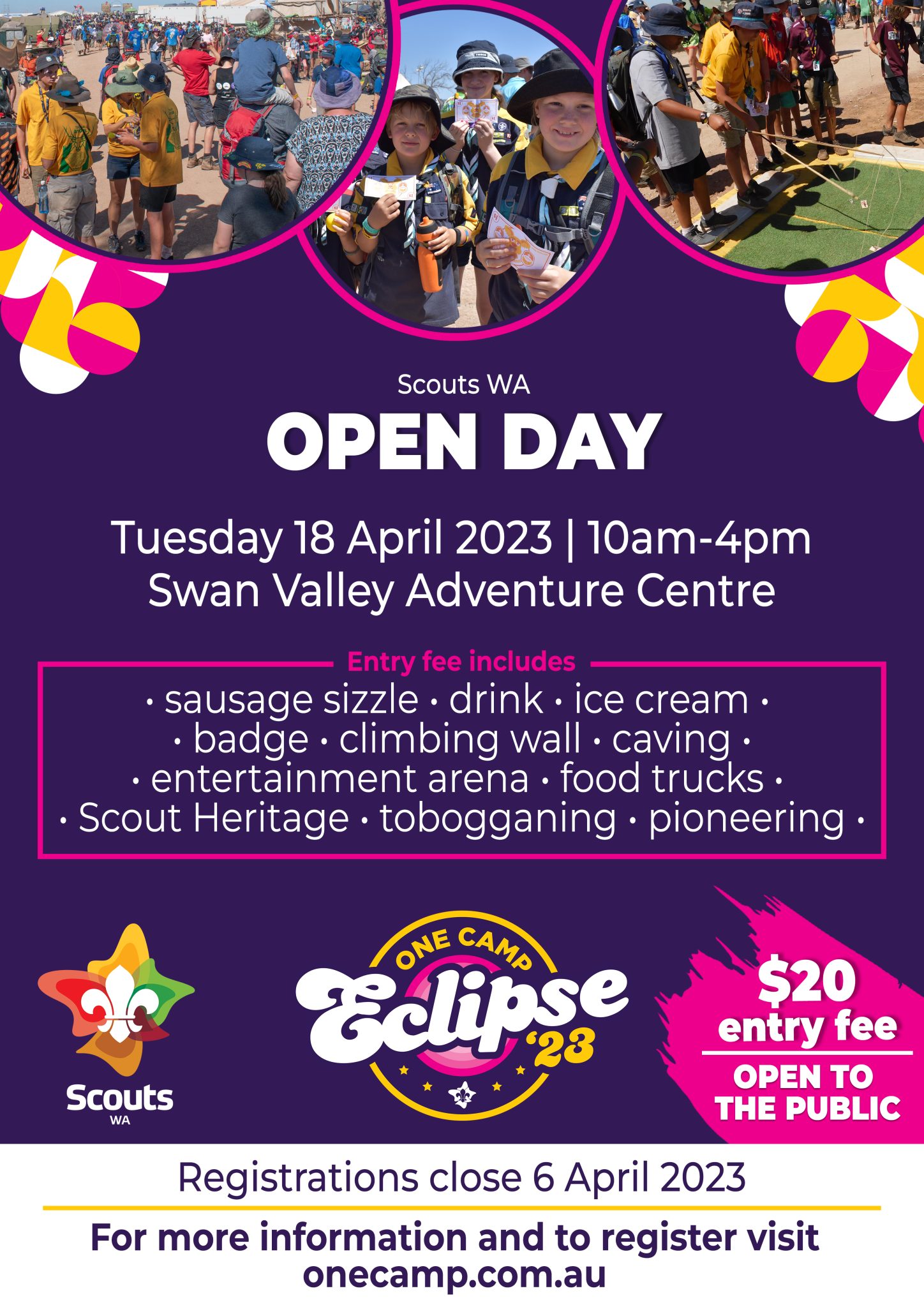 One Program Day - Scouts WA OneCamp 2023 – Eclipse